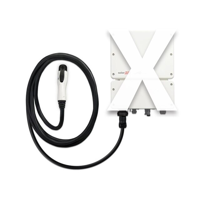SolarEdge EV Charger Cable and Holder, 7.6m, Type 2, 32A (SE-EV-KIT ...